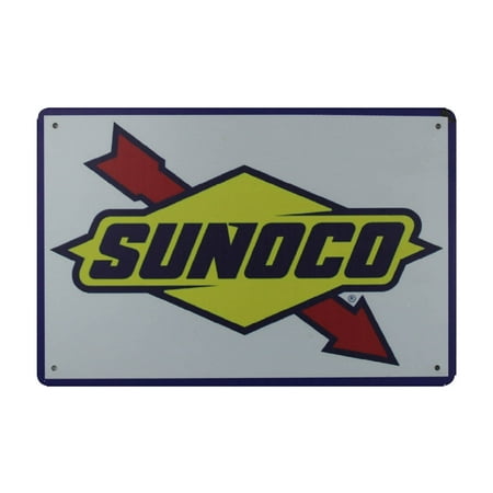 Sunoco gas oil metal tin sign vintage style reproduction 12 x 8 inches ...