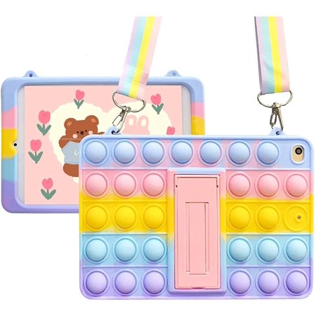 XZC Push Pop Fidget Toys Case for iPad 2020 Air 4 10.9inch Silicone ...