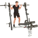 IRONMAN Triathlon X-Class Olympic Weight Bench with Detachable Leg Hold ...