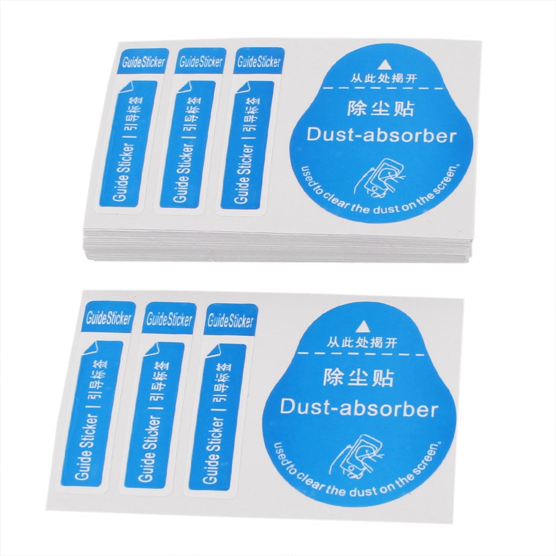 50Pcs Dust Absorber LCD Guide Dedust Sticker for Cell Phone Tablet ...