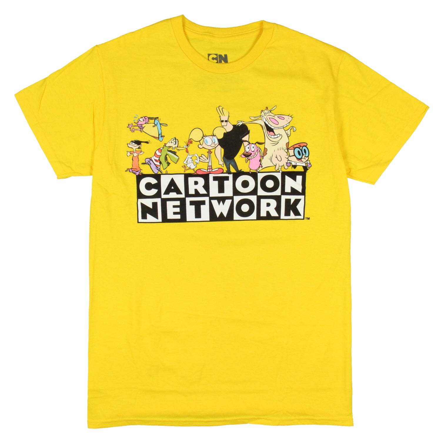 Cartoon Network Mens' Throwback Logo With Characters Graphic Print T-Shirt, S - Walmart.com