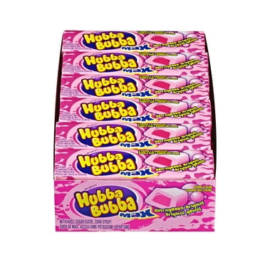 Hubba Bubba Original Max Bubble Gum, 90 Pieces Box by Wrigley, Fat-Free ...