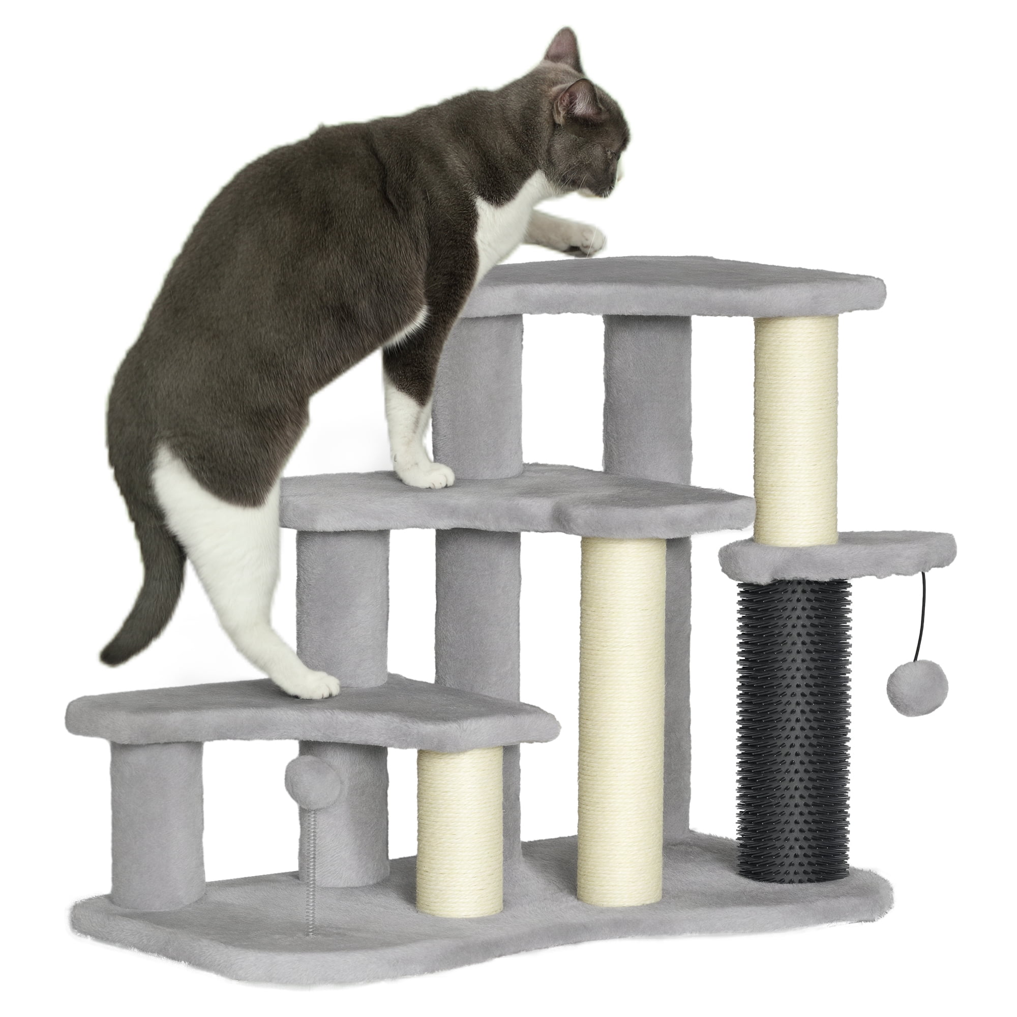Click here for Pawhut 20 Cat Tree Tower 3 Steps Pet Stairs With T... prices