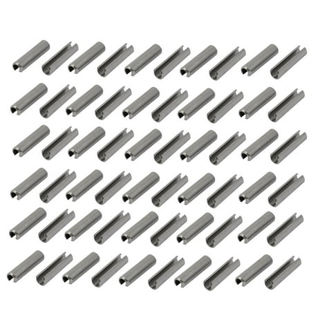 M3x14mm 304 Stainless Steel Split Spring Dowel Tension Roll Pin 60pcs ...