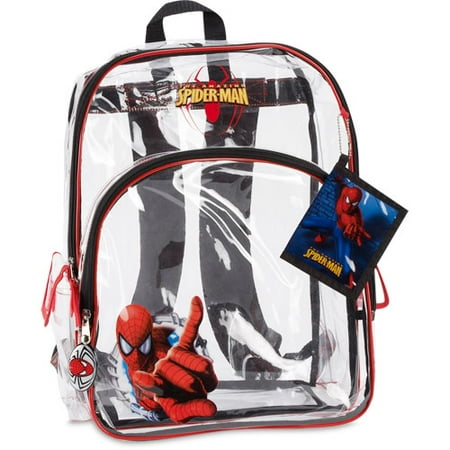 No Boundaries - Spider-Man Clear Backpack with Bi-Fold Wallet - Walmart.com