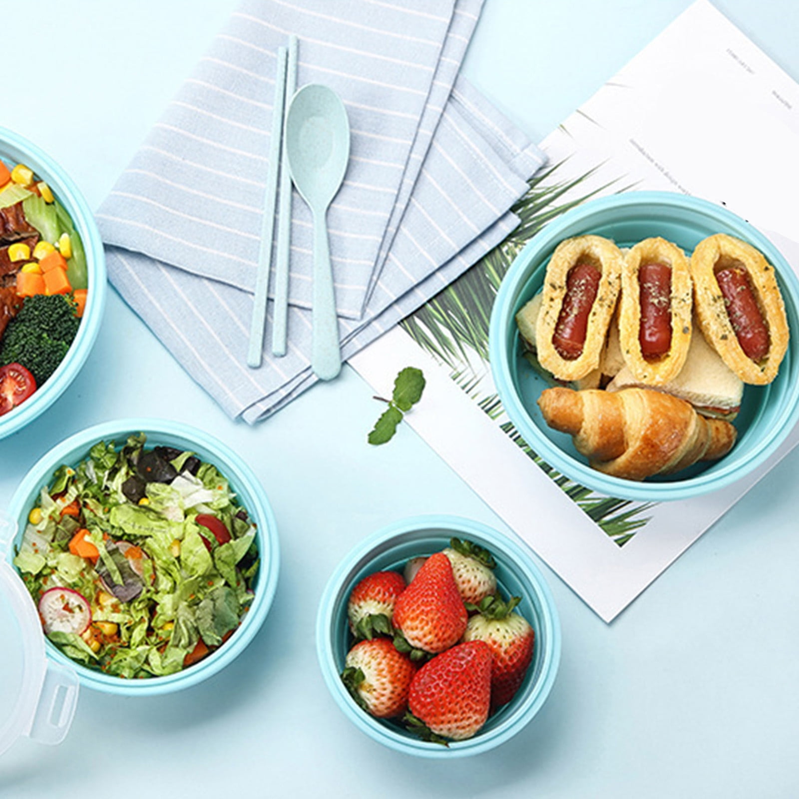 Tarmeek Kitchen Utensils & Gadgets Silicone Collapsible Food Storage ...