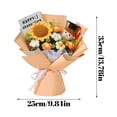 2026 Graduation Crochet Bouquet, Handmade Knitted Flower Bouquet with ...