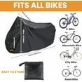Bike Cover Waterproof Outdoor 1-2 Bikes - 82.68 x 47.24 x 31.50 inches - Outdoor Waterproof Bike ...
