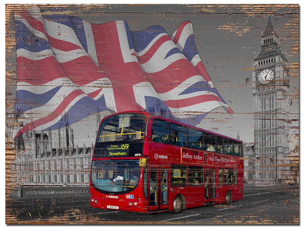 "London City " Wooden Sign - Walmart.com