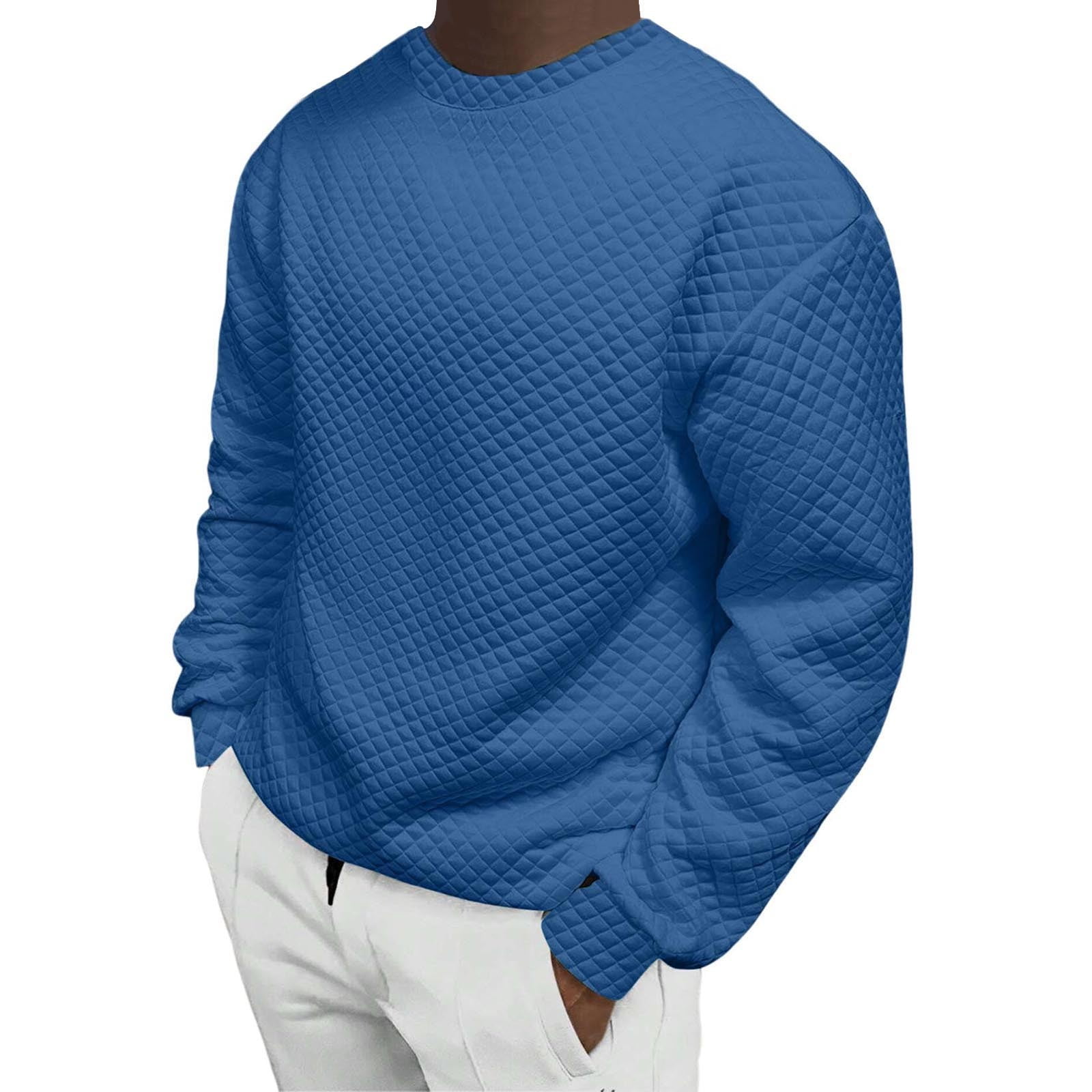 Click here for Jalioing Mens Solid Color Crew Neck Pullover Shirt... prices