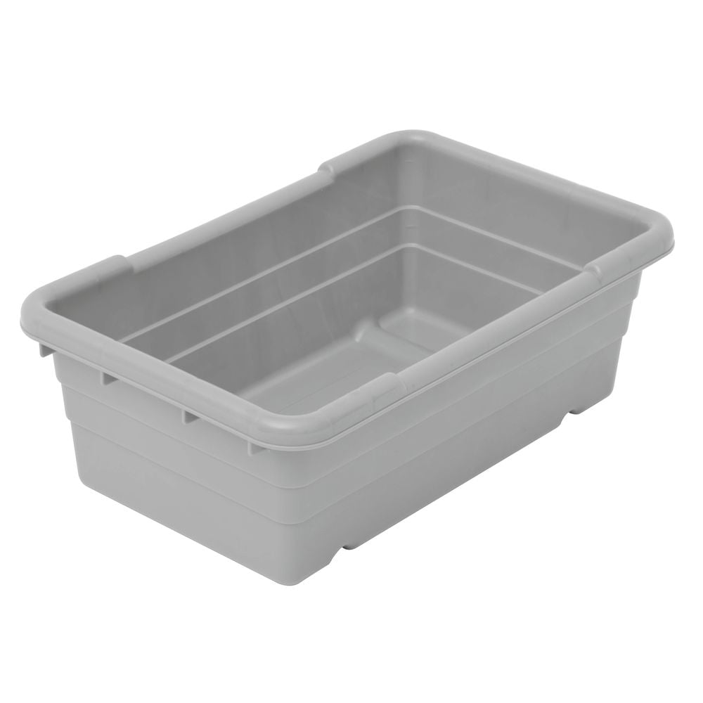 HUBERT® Grey Stack N Nest Tote - 25"L x 16"W x 8 1/2"D - Walmart.com