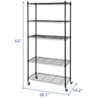 Ktaxon 4-Tier Rolling Cart Gap Kitchen Slim Slide Out Storage Tower ...