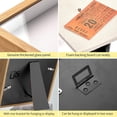 4x6 Shadow Box Picture Frame Display Case with Soft Linen Back and Real ...