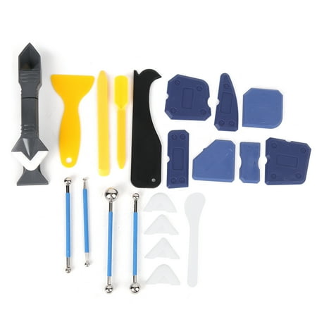 22Pcs/Set Plastic Sealant Spreader Glass Glue Caulking Scraper Sewing ...