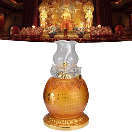 Kerosene Lamp, Buddha Oil Lamp Prevent Slip Safe Detachable For Temple ...