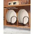 4 Pack Kitchen Plate Holder Organizer for Cabinet Space Saver Dinner ...