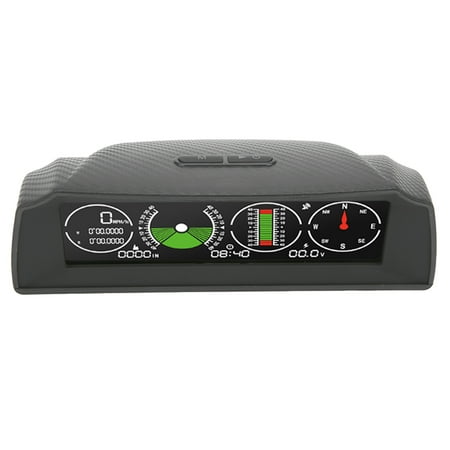 Car Clinometer GPS Slope Meter PMH KMH Inclinometer HUD Pitch Tilt ...