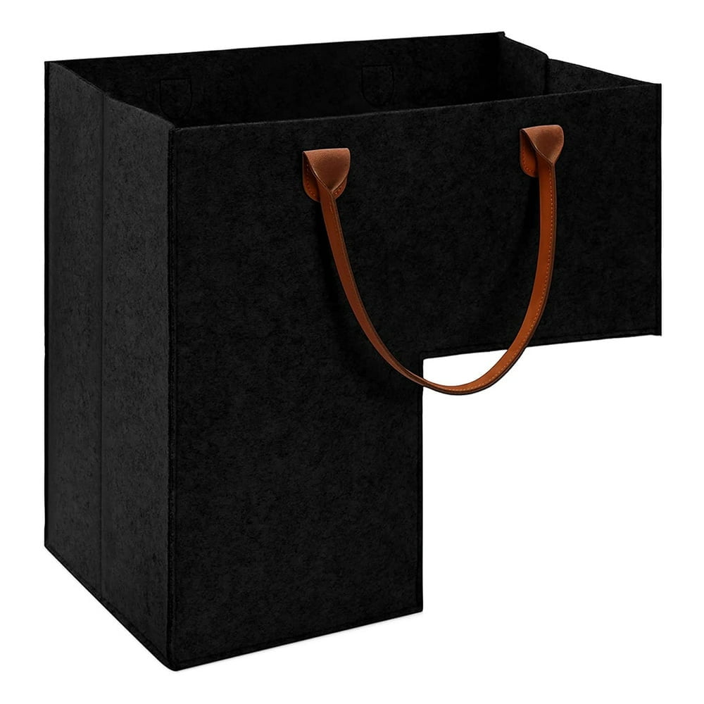 Click here for Generic Stair Basket With Leather Handles Felt L-S... prices