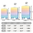 3-Piece Gradient PC Luggage Set, 20/24/28in, TSA Lock Spinner Carry On ...