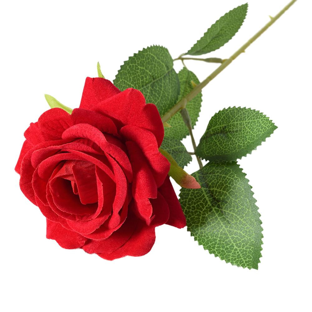 EZLIFE Rosas falsas, flores artificiales a granel, rosas de seda ...