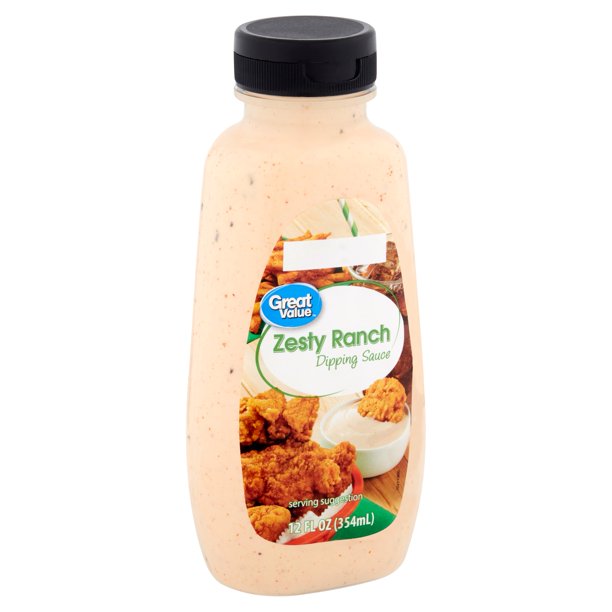 Great Value Zesty Ranch Dipping Sauce, 12 fl oz - Walmart.com - Walmart.com