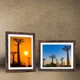 8x10 Picture Frames Rustic Brown with Mat Photo Frames 4 Packs for ...