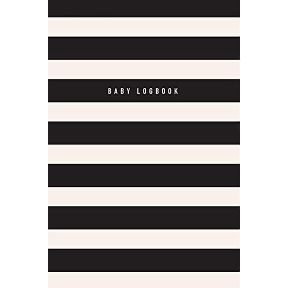 Pre-Owned Baby Logbook: Black Stripe Tracker for Newborns ...
