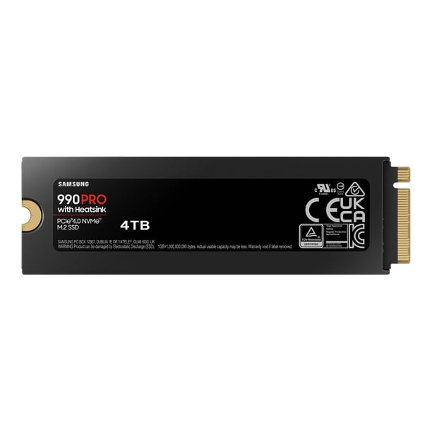 Samsung 990 PRO MZ-V9P4T0CW - SSD - encrypted - 4 TB - internal - M.2 ...