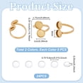 DIY Blank Dome Cuff Ring Making Kit Including 304 Stainless Steel Bezel ...