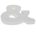 MDF Wood White Painted Symbol & Ampersand 6 Inches - Walmart.com