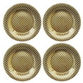 American Atelier, Round, Links Melamine Decorative Gold Charger Plates ...