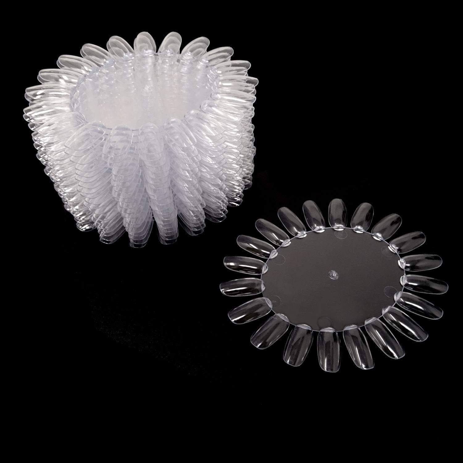 20PCS Plastic 20 Tips False Nail Swatches Wheels Nail Art Color Polish ...