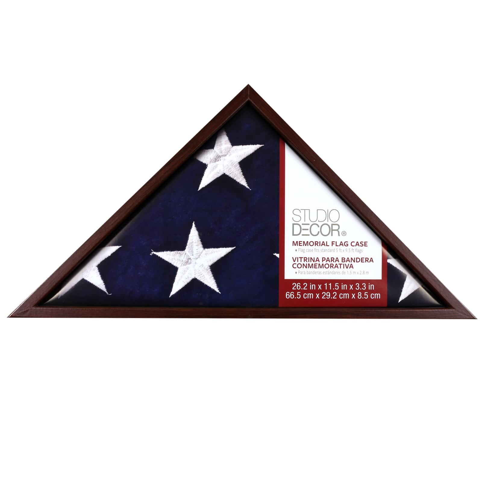 8 Pack: Mahogany Memorial Flag Case by Studio Décor® - Walmart.com