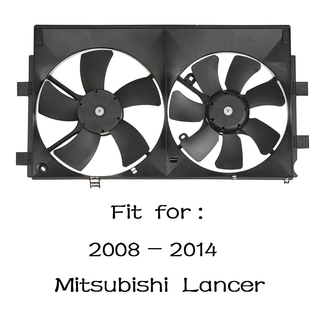 Radiator Cooling Fan Assembly Fit for Mitsubishi Lancer 2008 2009 2010 ...