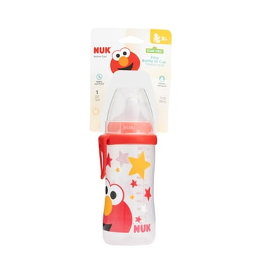 NUK Sesame Street Active Sippy Cup, 10oz, 2 Pack, Elmo and Cookie ...