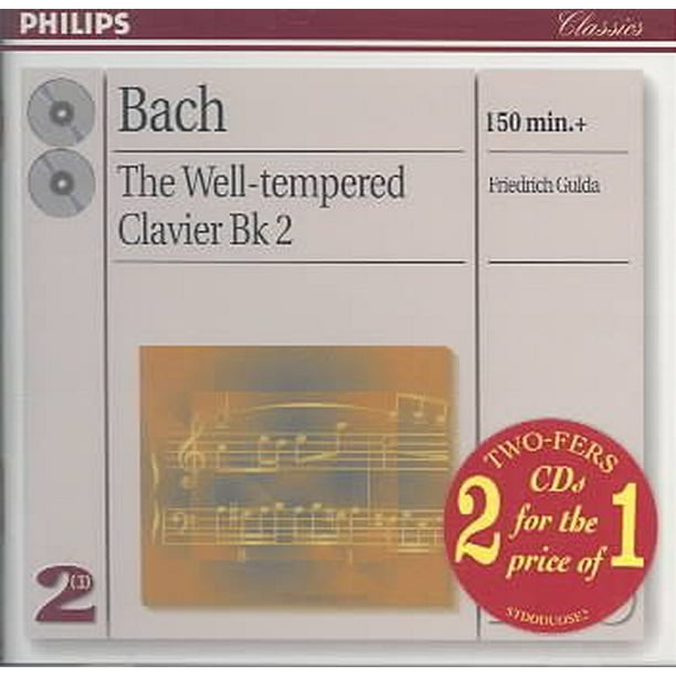 Bach:Well Tempered Clavier Book 2 (CD) - Walmart.com - Walmart.com