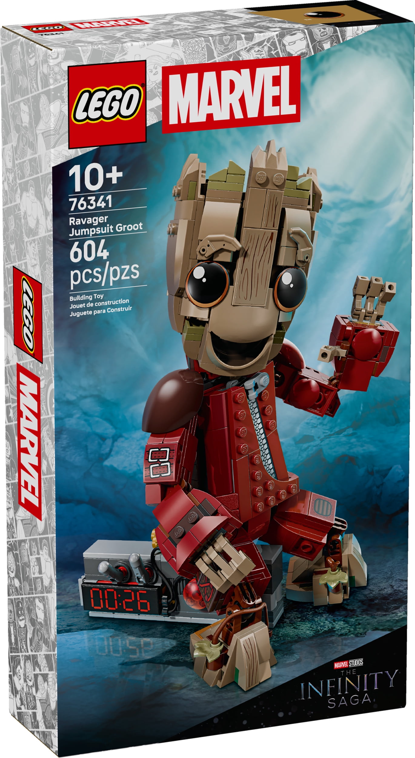 LEGO Marvel Ravager Jumpsuit Groot Building Toy for Boys & Girls ...