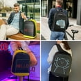 Woooli Smart LED Backpack with Colorful LED Sign Panel and Programmable ...