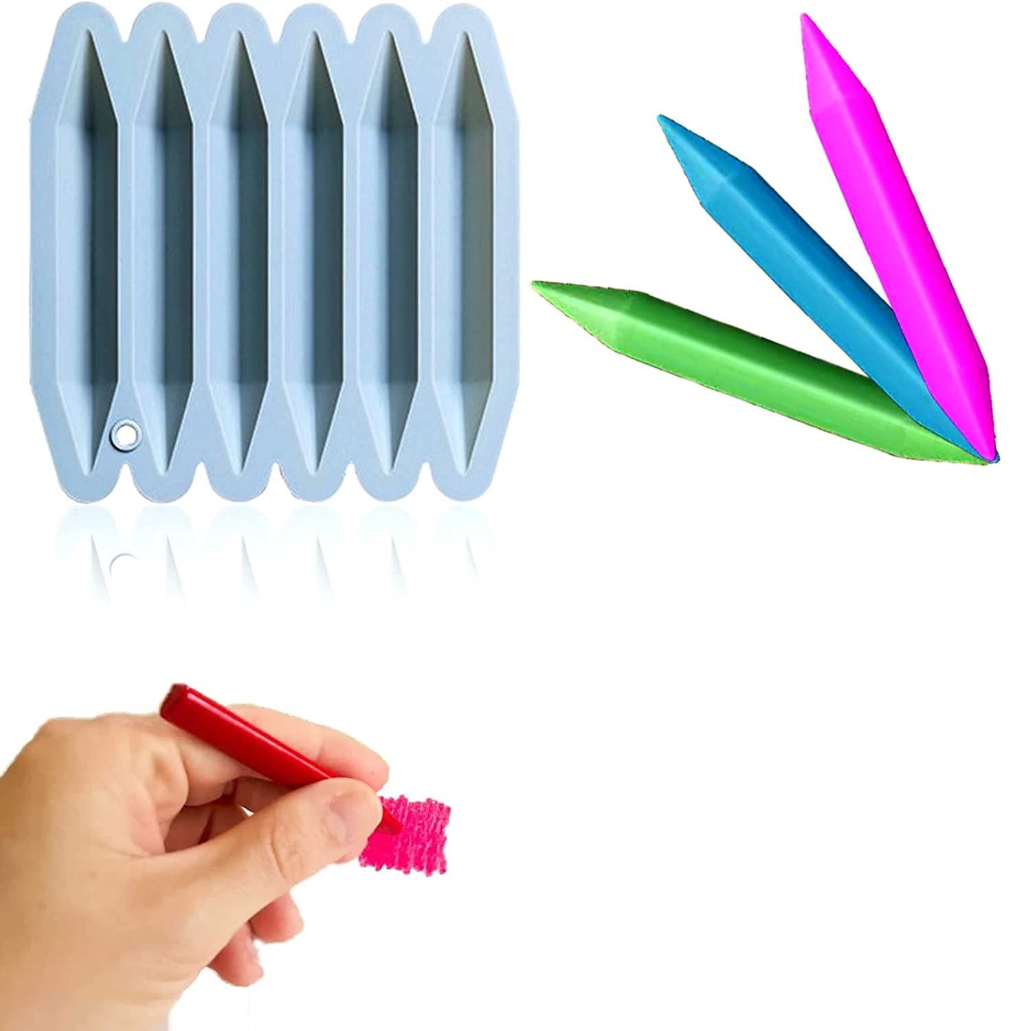 Ofocase Crayon Recycling Mold, 3D Crayon Silicone Mold Durable Reusable ...
