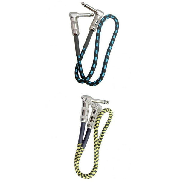 2 pieces audio cable guitar pedal adapter guitar instrument cable ...