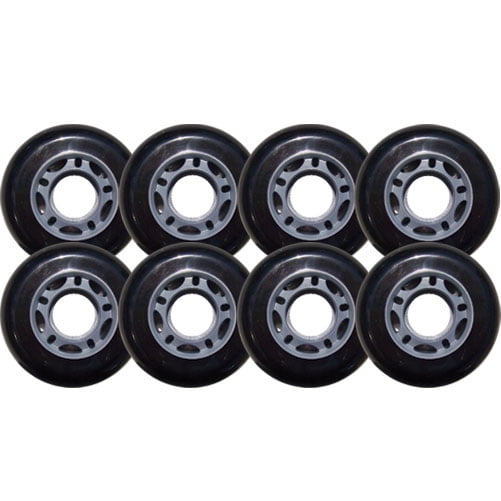 80mm 82A BLACK INLINE Outdoor WHEELS Rec/Fitness/Hockey - Walmart.com