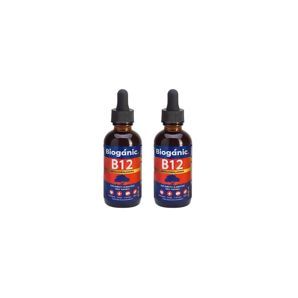 Bioganic Vitamina B12 Líquida Sublingual | Metilcobalamina | Paquete de ...