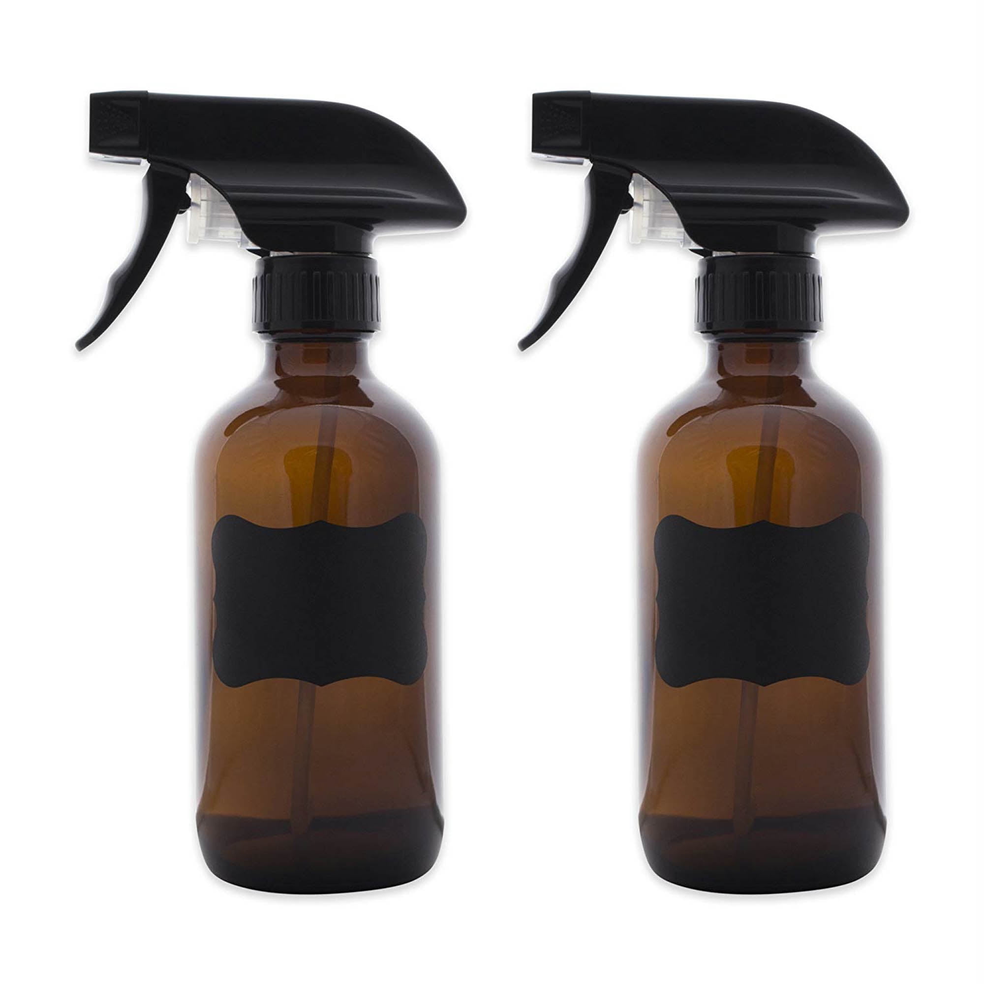 DII Set of 2 Amber Glass Spray Bottles for 8oz of Liquids with ...
