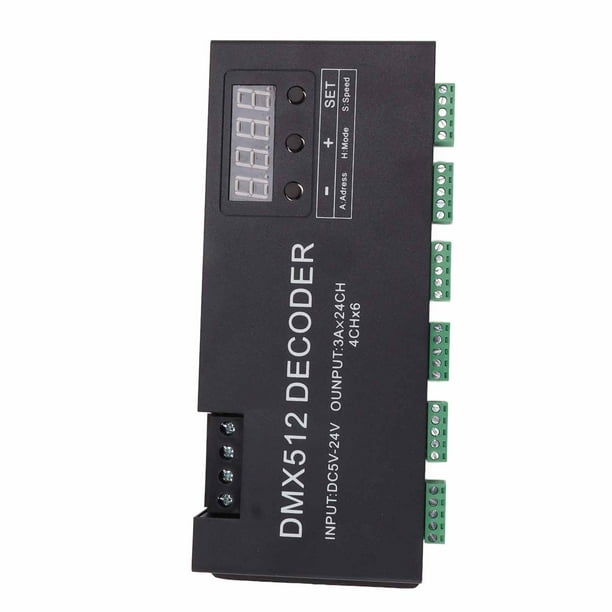 Digital Display Decoder,24 Channel DMX Decoder LED Decoder Dimmer DM ...