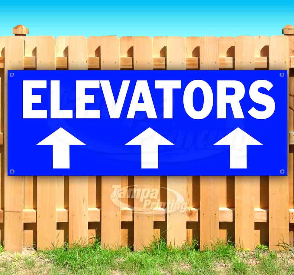 Elevators 13 oz Vinyl Banner With Metal Grommets - Walmart.com