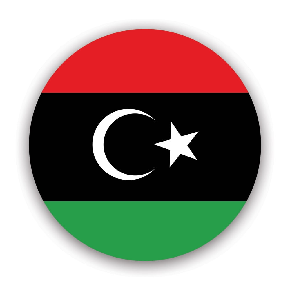 Libyan Roundel Sticker Decal - Self Adhesive Vinyl - Weatherproof ...