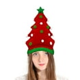 kiskick Realistic Looking Christmas Tree Hat - Pointed Top Short Brim ...