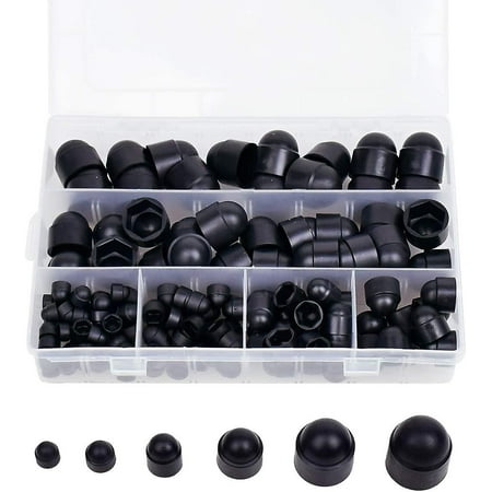 SHTKUYING 145 Pcs Plastic Cap Bolts, Hexagonal Cap Screw Nut Bolt ...