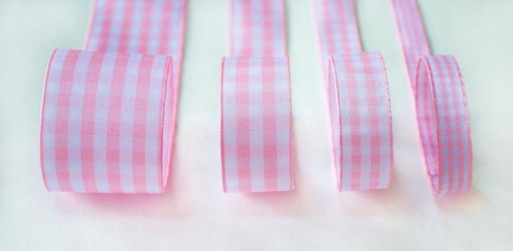 Ribbon Bazaar Taffeta Gingham Check 1-1/2 inch Light Pink 25 yards ...