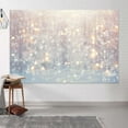 5 x 3 ft Christmas Wonderland Backdrop Falling Snowflake Glitter Ice ...